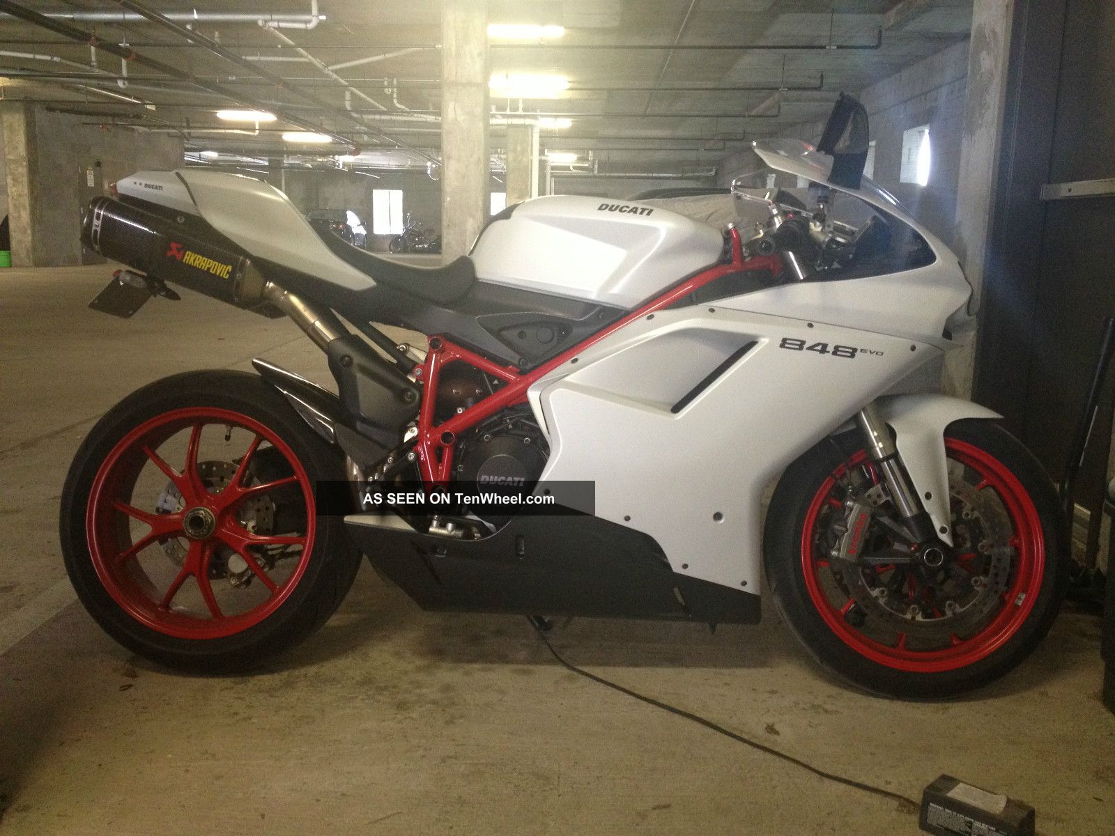 2012 Ducati 848 Evo Akrapovic Slip Ons