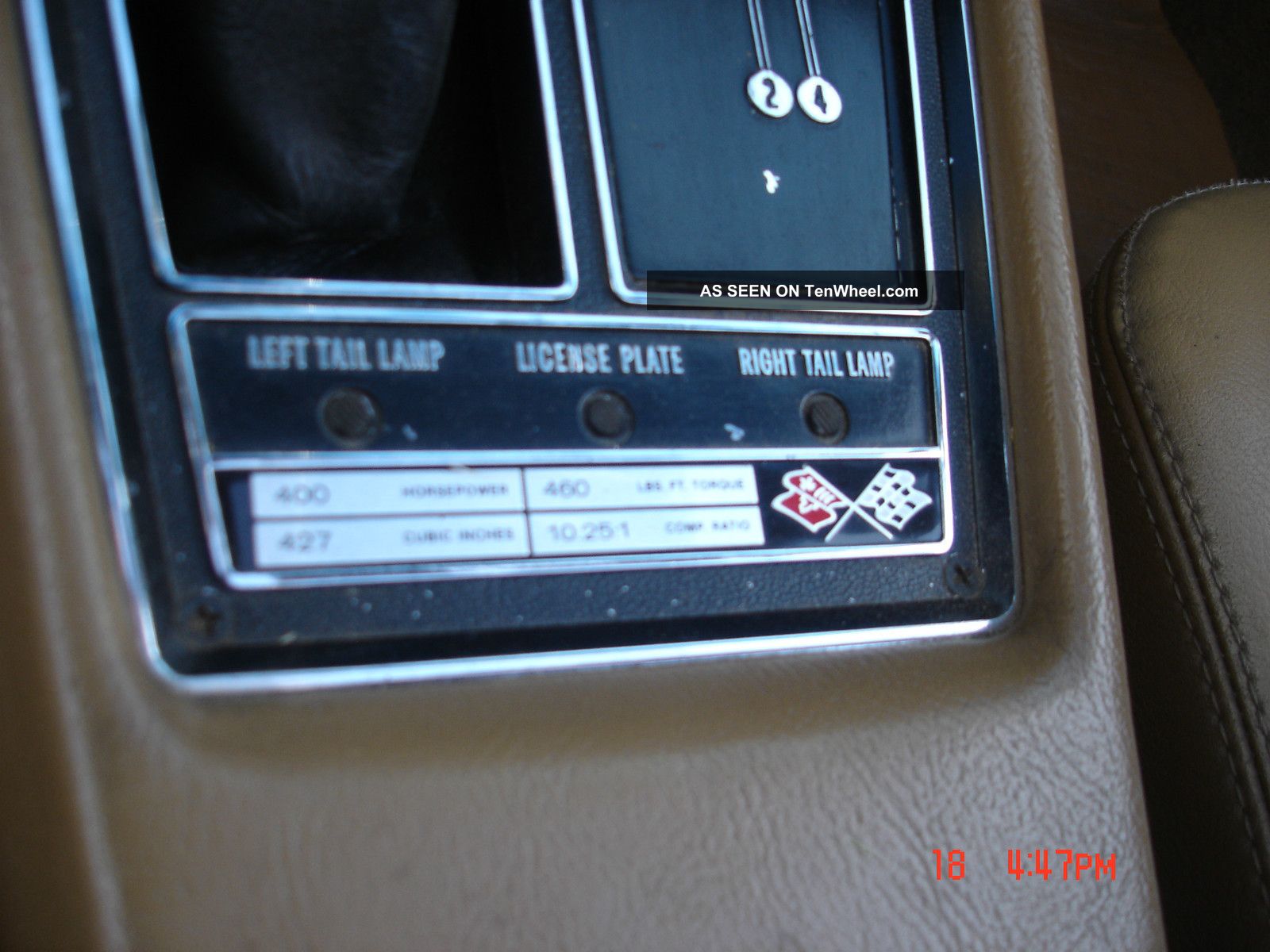 1969 Corvette 427, 400 Hp Tri - Power Replacement Engine Ce 67829