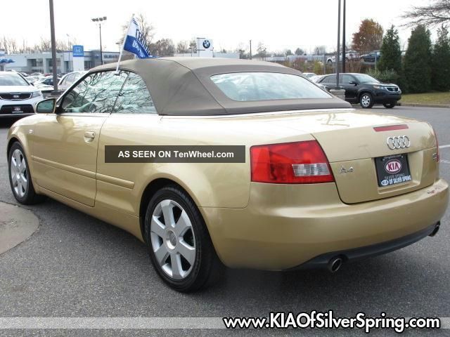 2004 Audi A4 Quattro Cabriolet Convertible 2 - Door 3. 0l