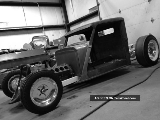 1934 Ford Hot Rod Pickup Channeled Street Race Project Slicks Halibrand ...