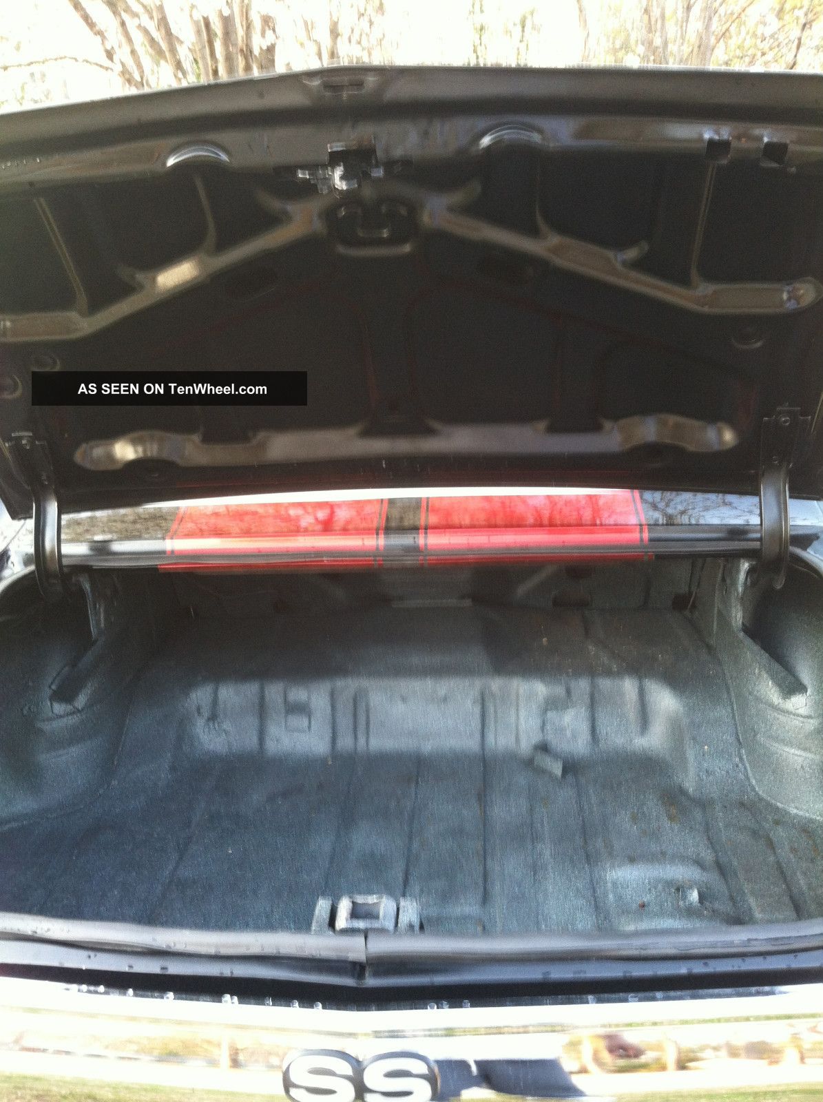 1972 Chevy Chevelle Ss Clone Black With Candy Red Stripes