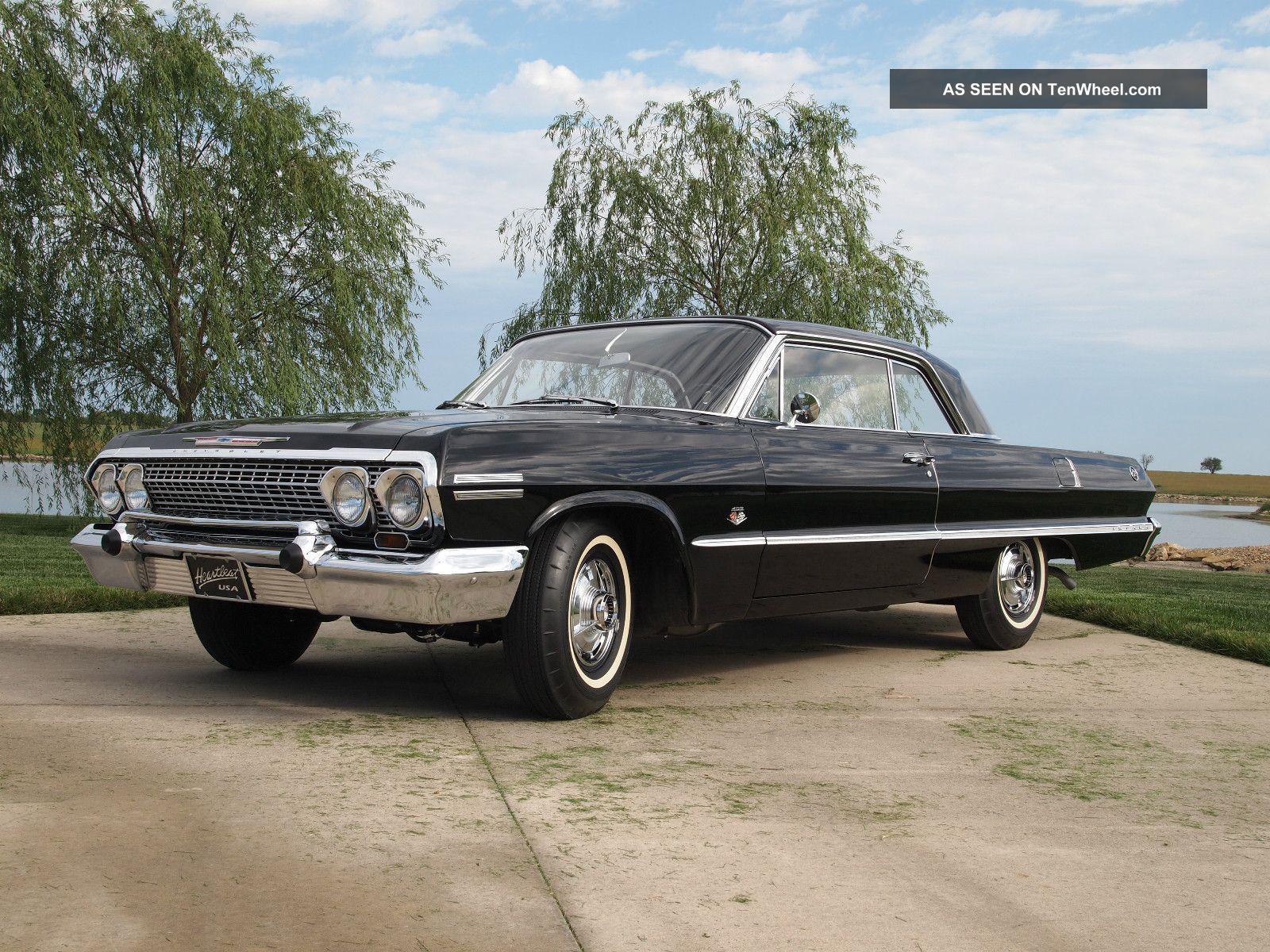1963 Chevrolet Impala Sport, Ss, 409, 340hp, Black On Black, Stunning