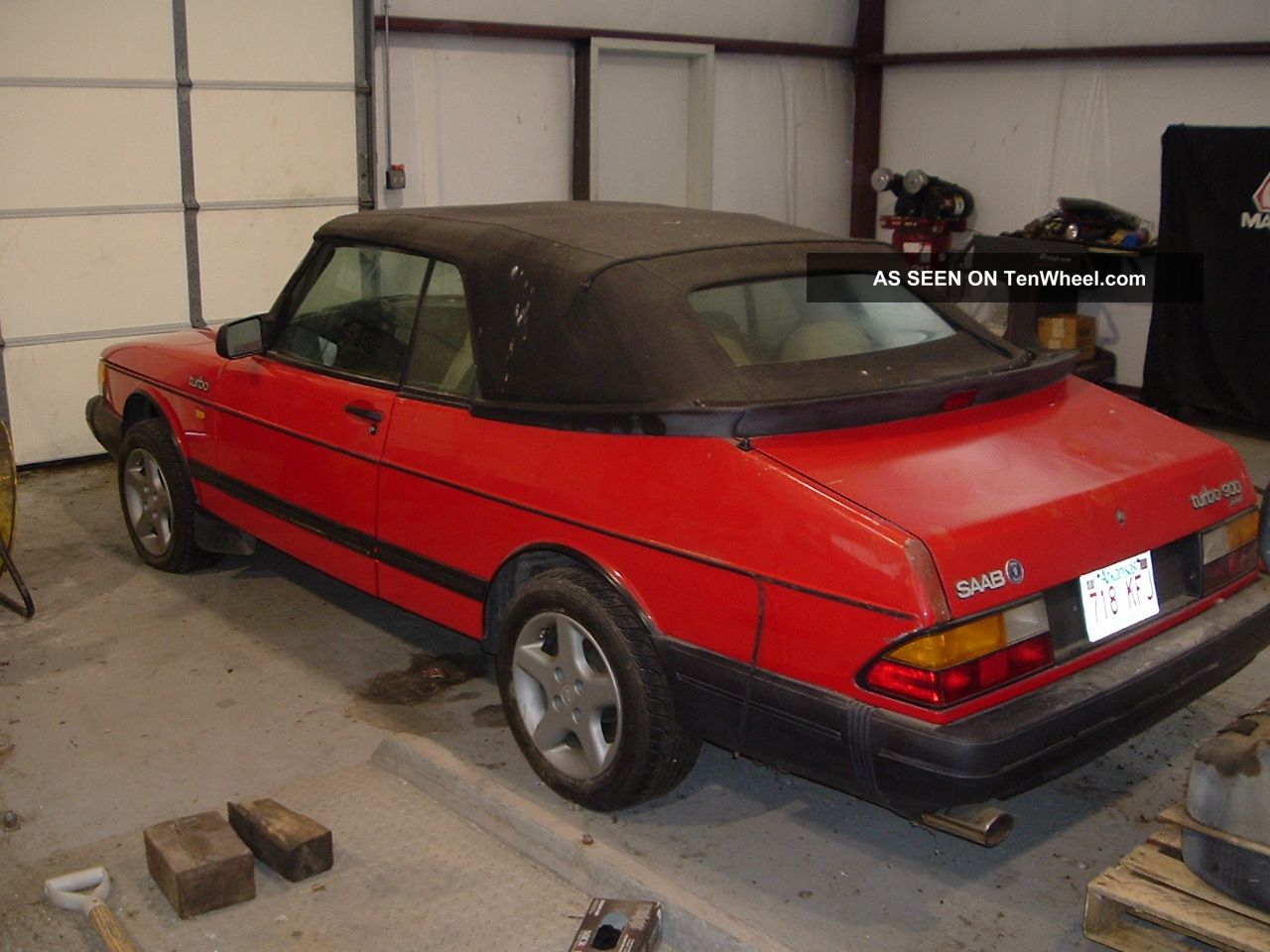 1989 Saab 900 Turbo Convertible 2 - Door 2. 0l