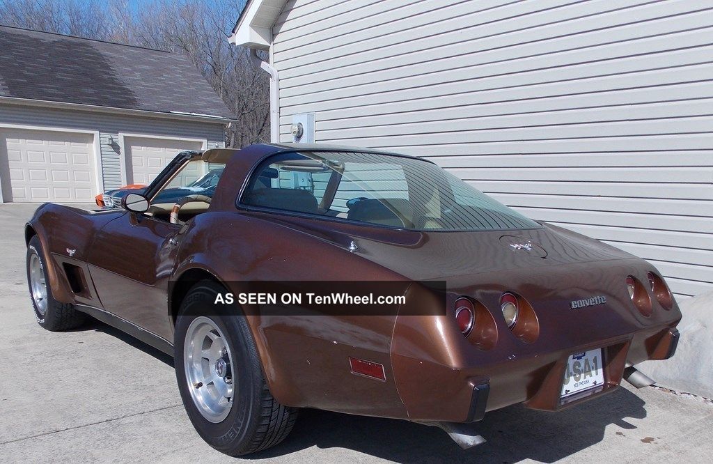 1979 Corvette Stingray Rare Dark Brown Mostly W / A Great Shine