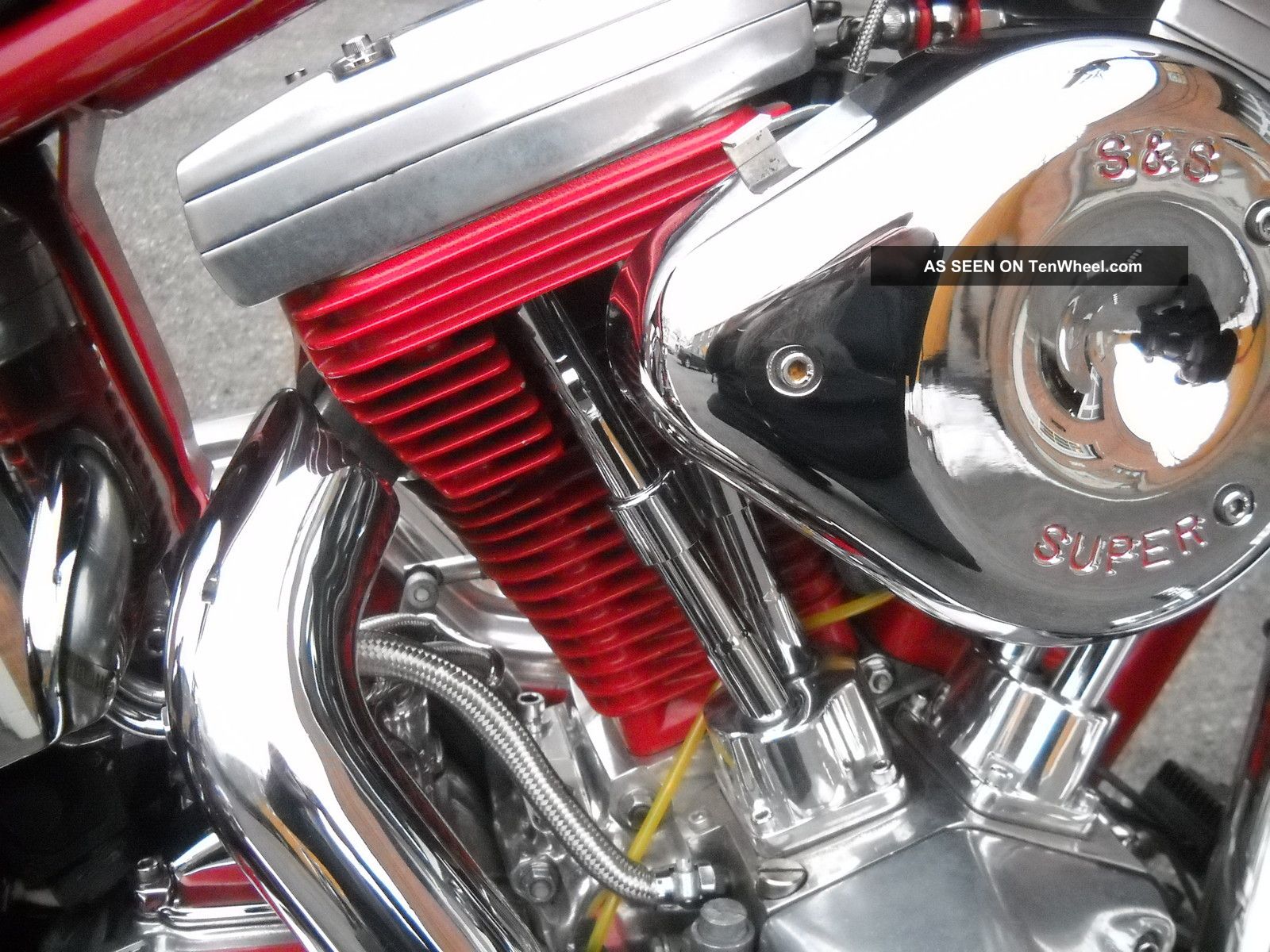 1987 Fxr Springer Custom Built Pro Street Show Bike Std Built Motor ...