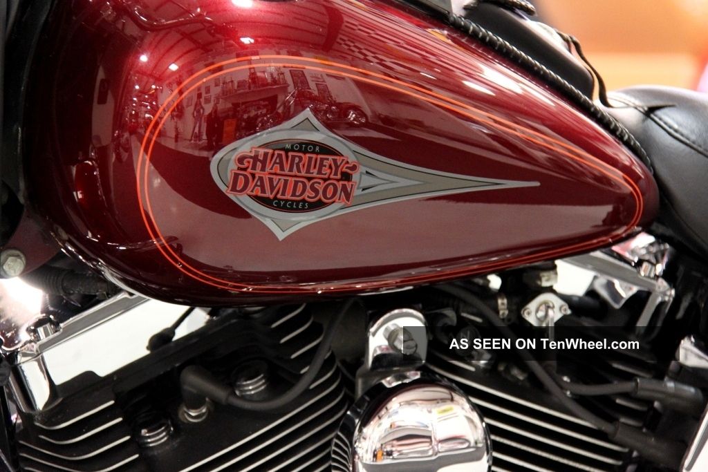 2000 Harley Heritage Softail Red 7 Black Python 3 Exhaust Windshield ...