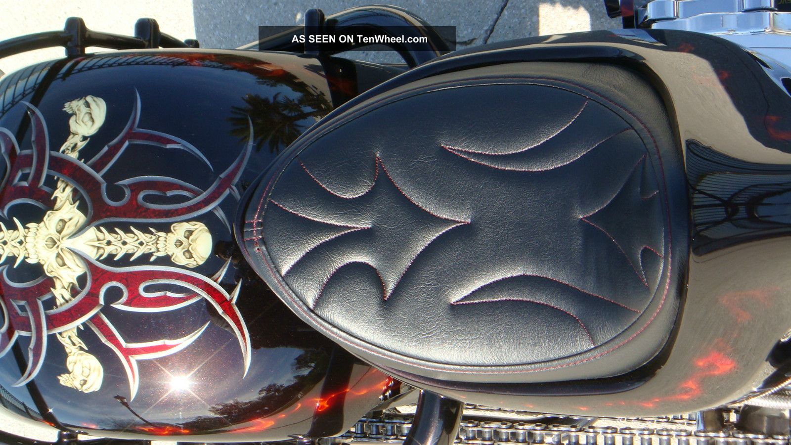 2007 Custom Chopper 330 Rear Tire Soft Tail Polished Revtech - - See ...