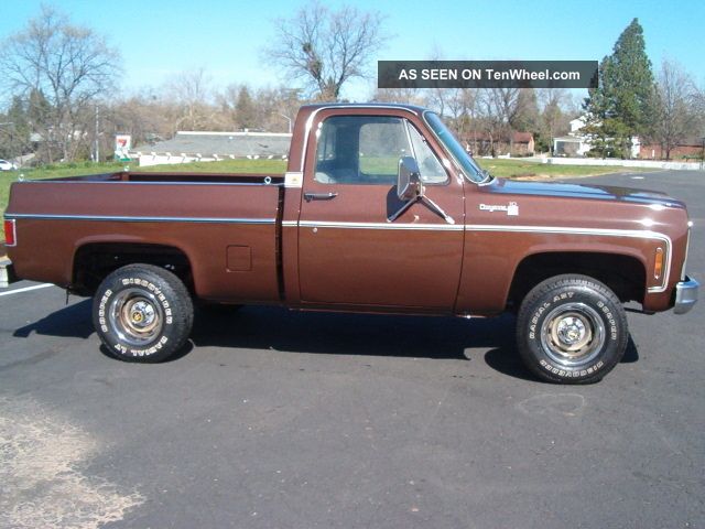 1979 Chevy Short Bed 4x4 Only 2 Owners 350 V8 4spd A / C Rust