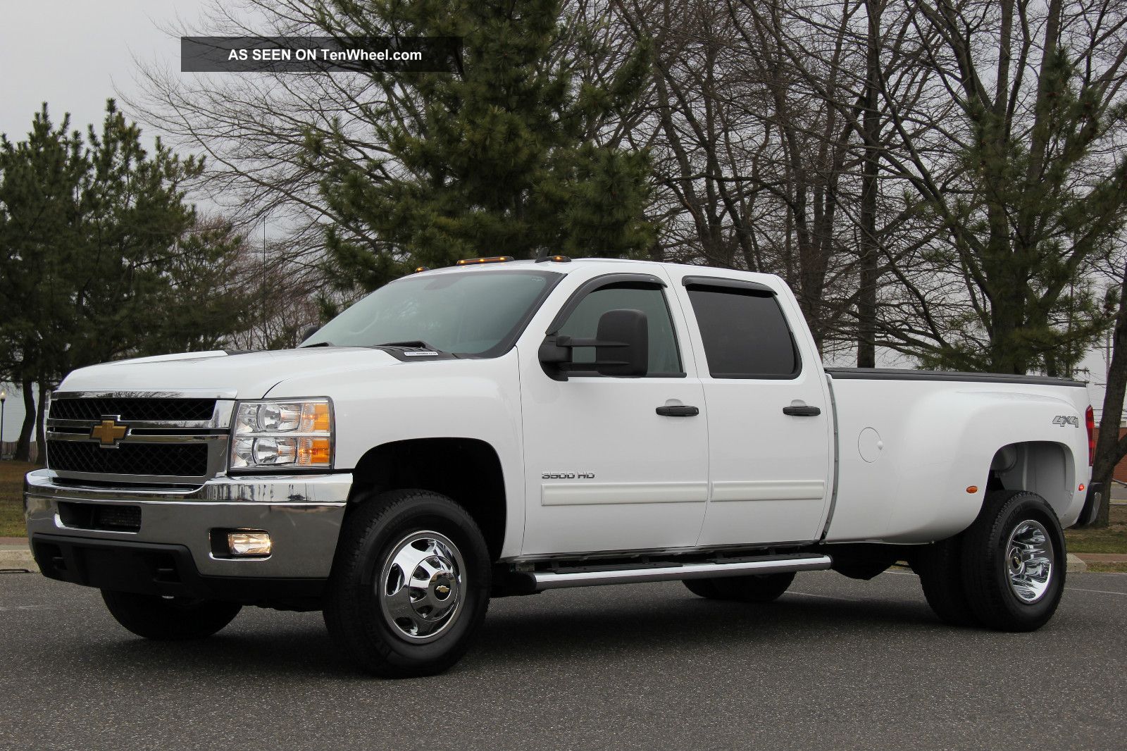 2011 Chevrolet 3500 Crew Lt 6. 6l Diesel Dually 1 - Owner 4x4 Drw