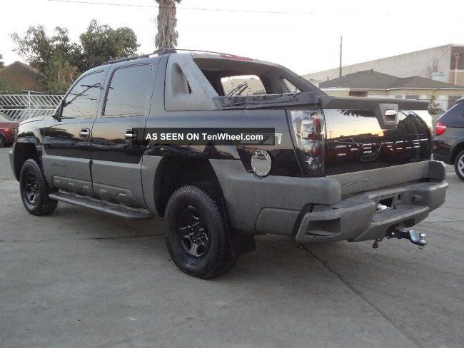 2002 Chevrolet Avalanche Theft Recovery Vehicle 4wd 4wd Will Not Last