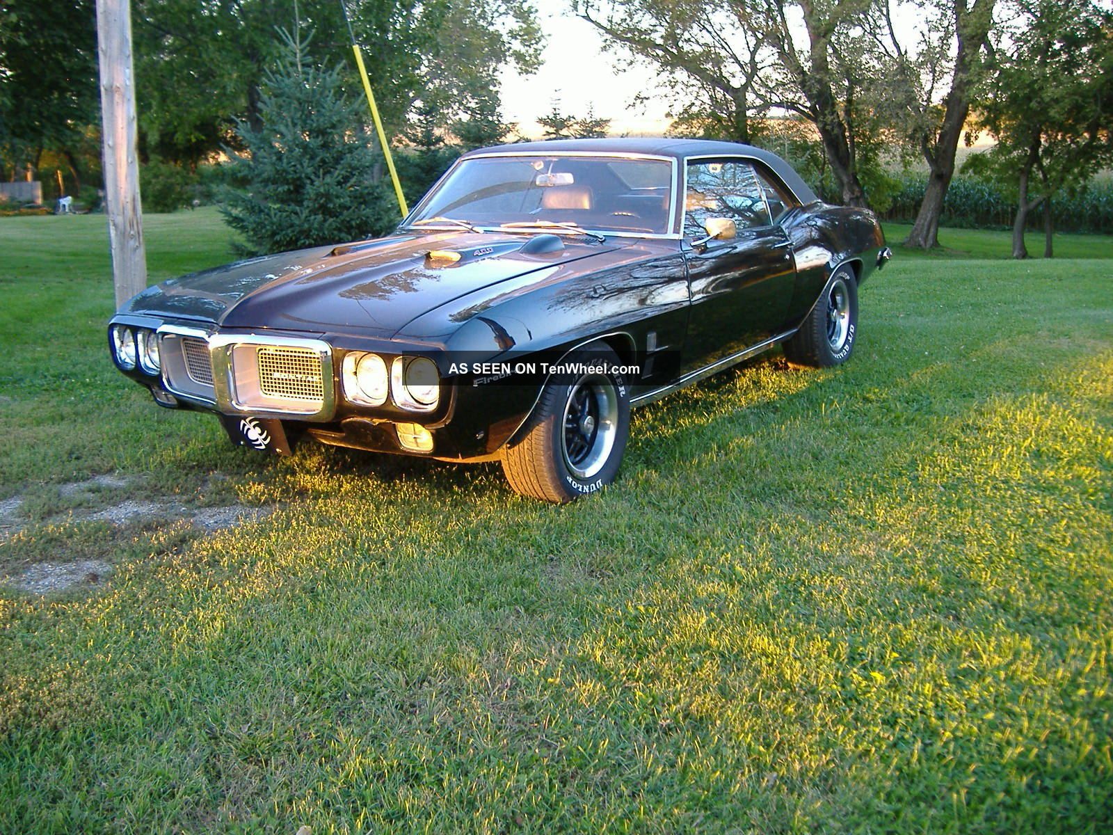 Black 1969 Firebird 400 Auto Trans 355 Rear End.