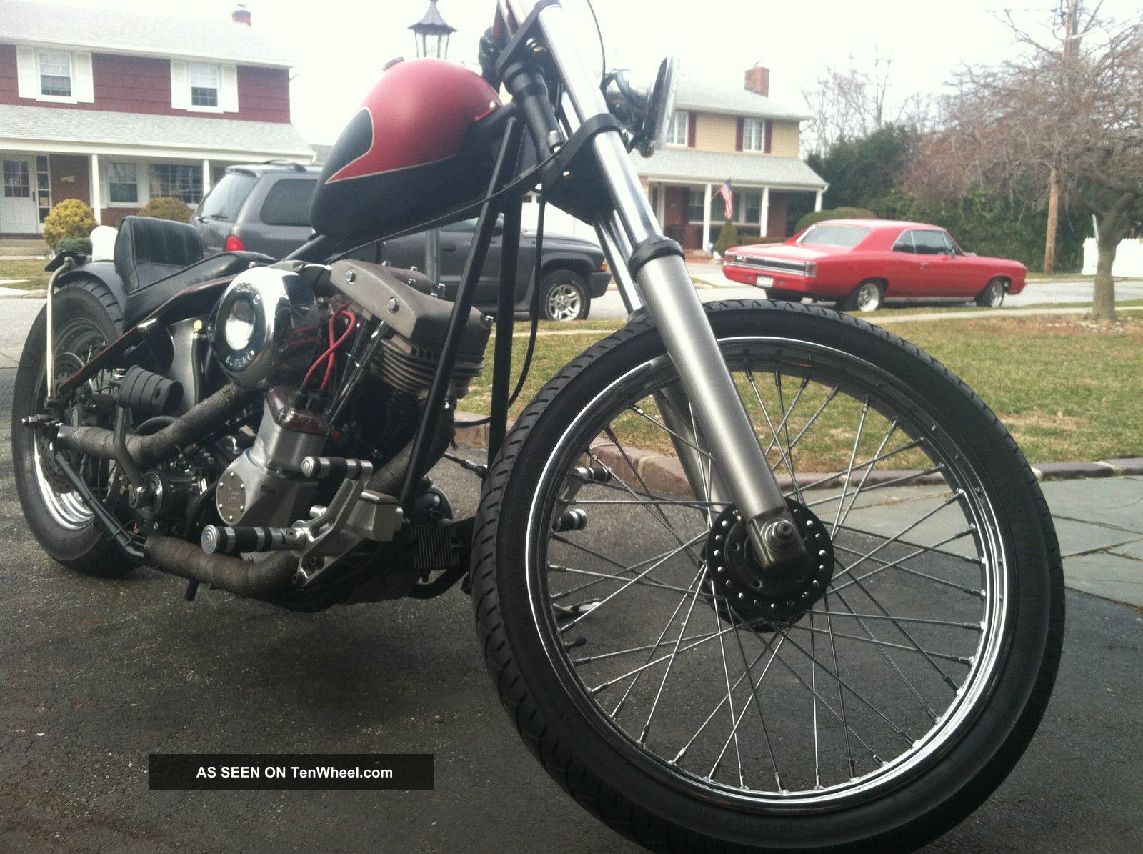 1977 Harley Davidson Shovelhead Fx Fxe Custom Chopper Rigid 88 ...
