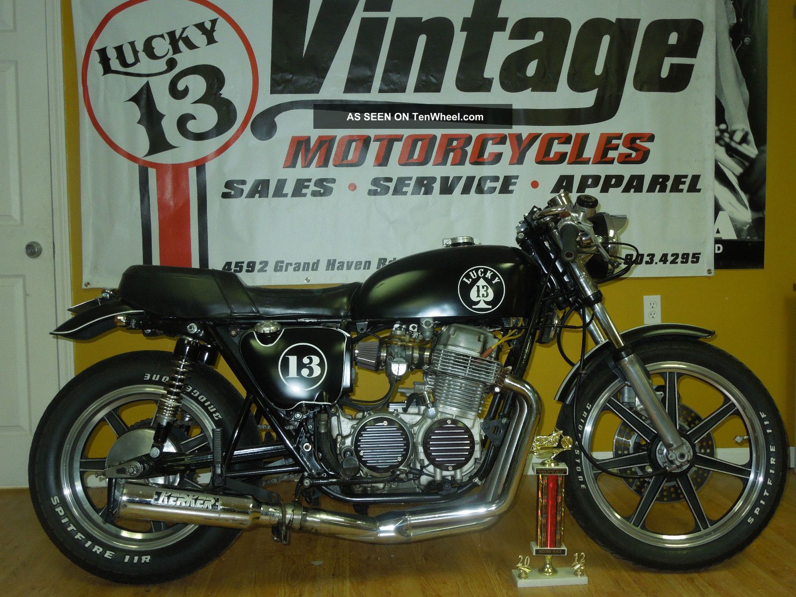 1974 Honda Cb 750 K4 Lucky 13 Cafe Racer