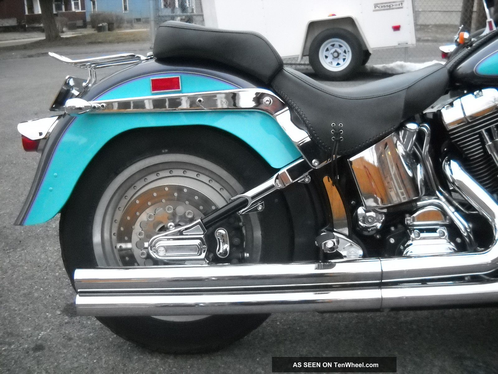 2001 Harley Davidson Flstf Fatboy Rare Factory 2 Tone Paint 16 Inch Apes