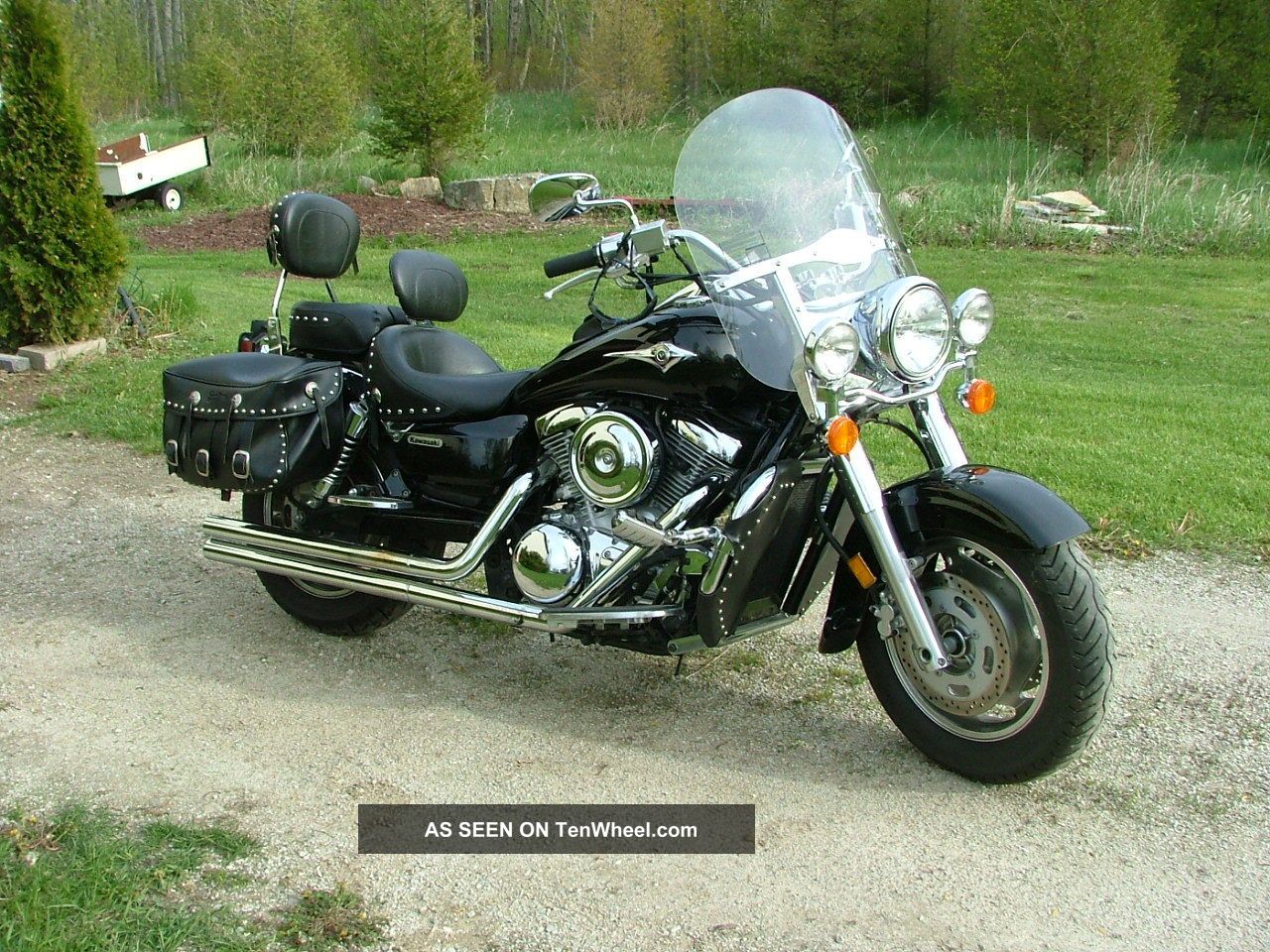 2003 Kawasaki Vn1600a Black In Color, Many Extras