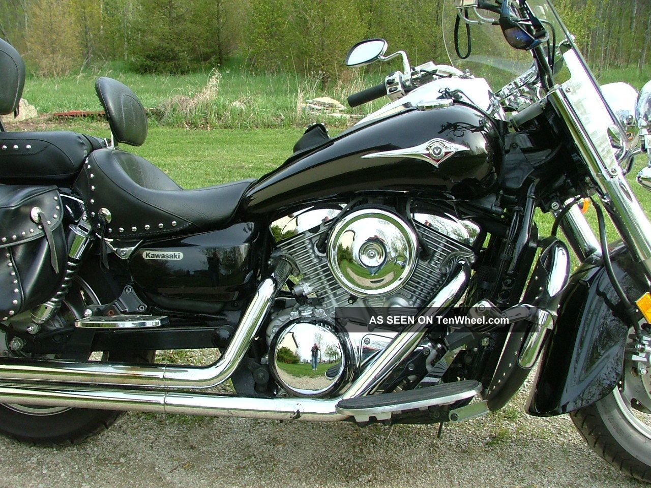 2003 Kawasaki Vn1600a Black In Color, Many Extras