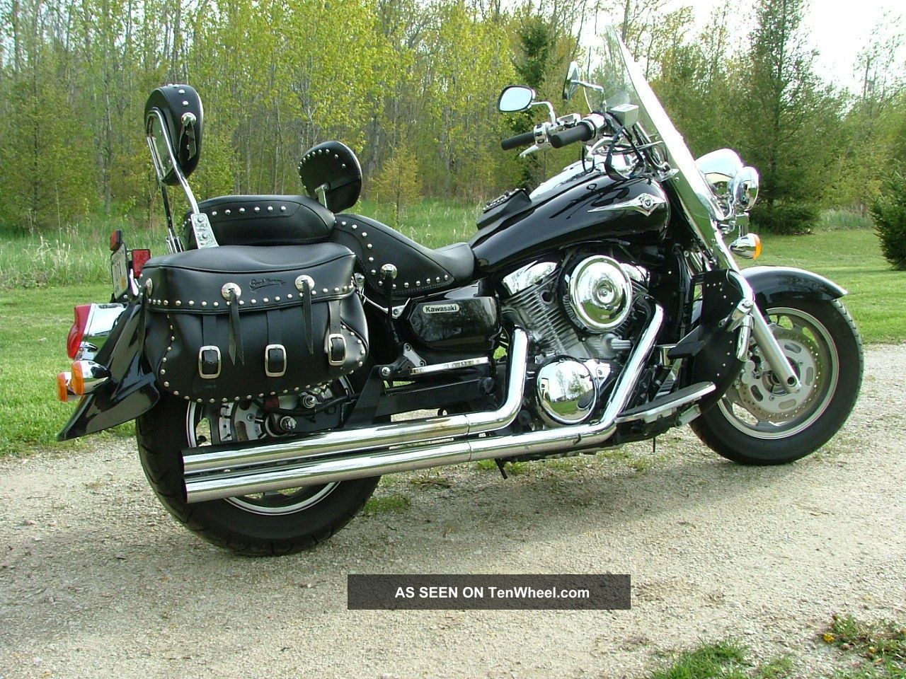 2003 Kawasaki Vn1600a Black In Color, Many Extras
