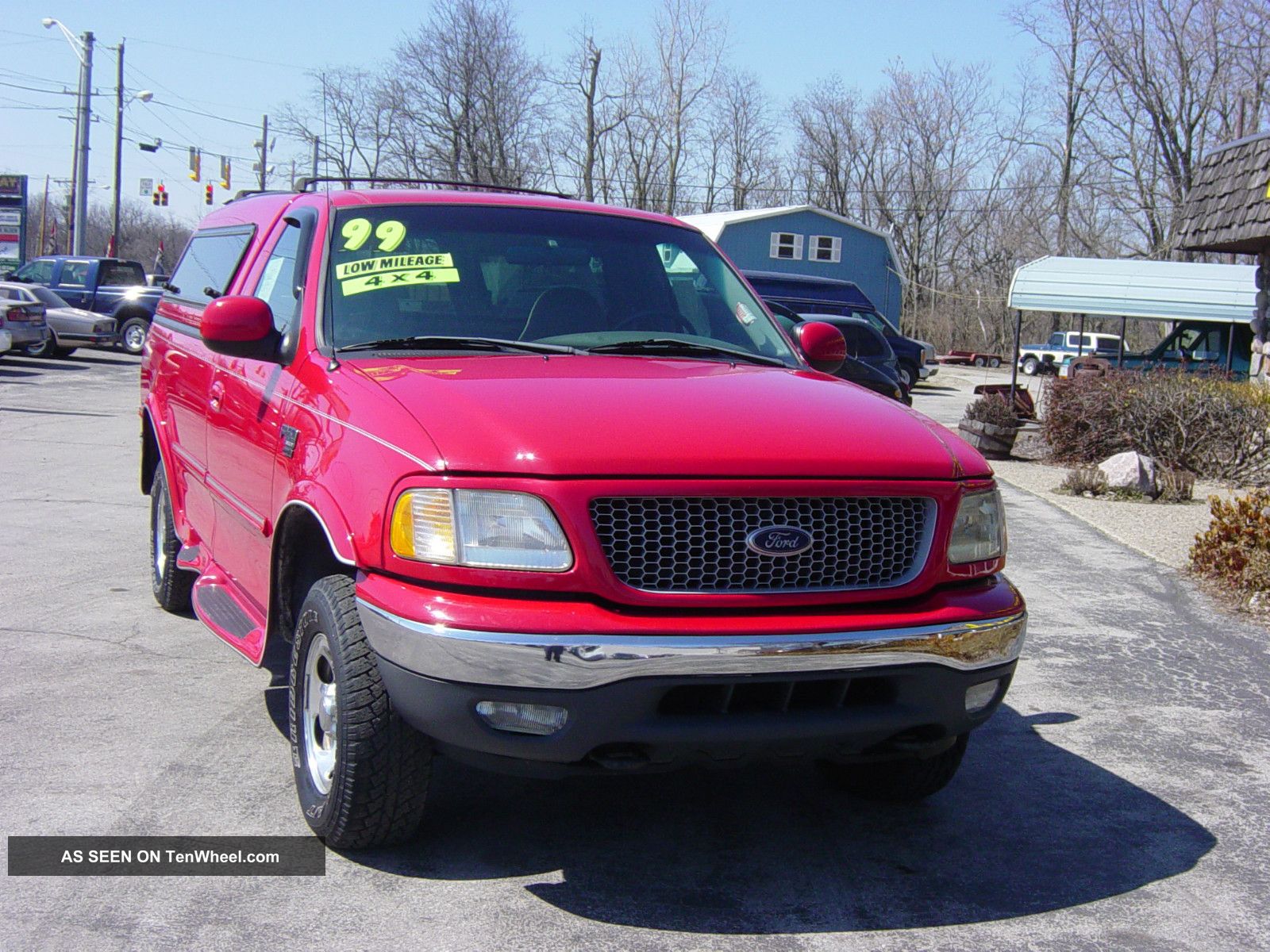 1999 Ford F - 150 Xlt Standard Cab Pickup 2 - Door 5. 4l 4x4 Bright Red