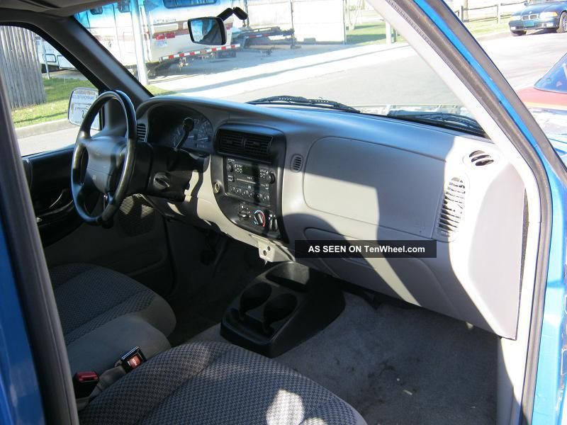 Blue 1998 Ford Ranger Xlt Standard Cab Pickup 2 - Door 2. 5l
