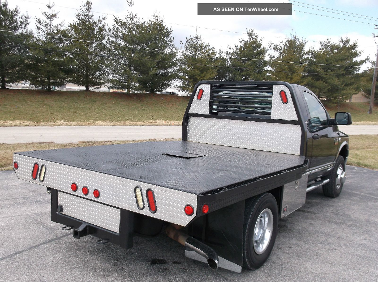 2007 Dodge Ram 3500 Slt Reg Cab Chassis 4x4 Flat Bed Cummins Tubo ...
