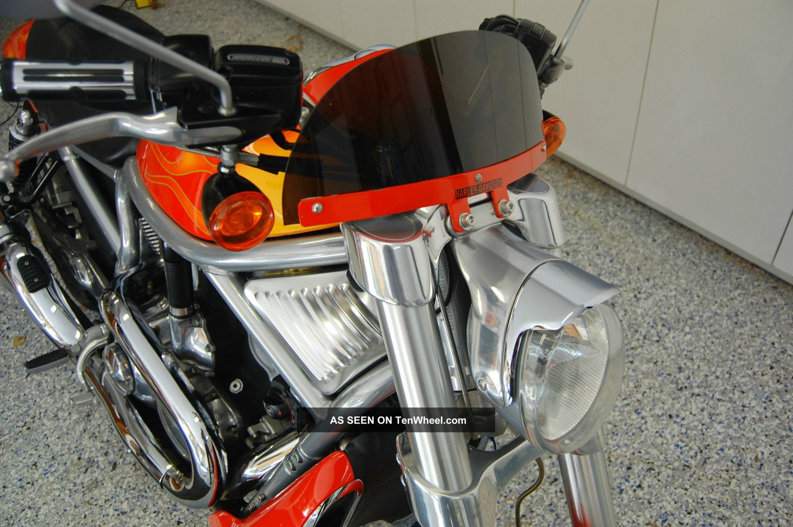 Harley Vrod Vrsc Custom Harley Orange Paint 2006 Runs As