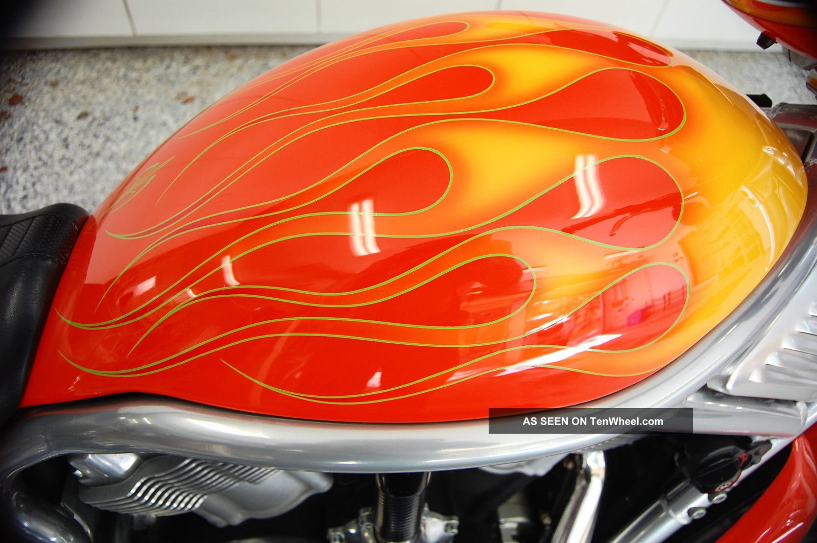 Harley Vrod Vrsc Custom Harley Orange Paint 2006 Runs As