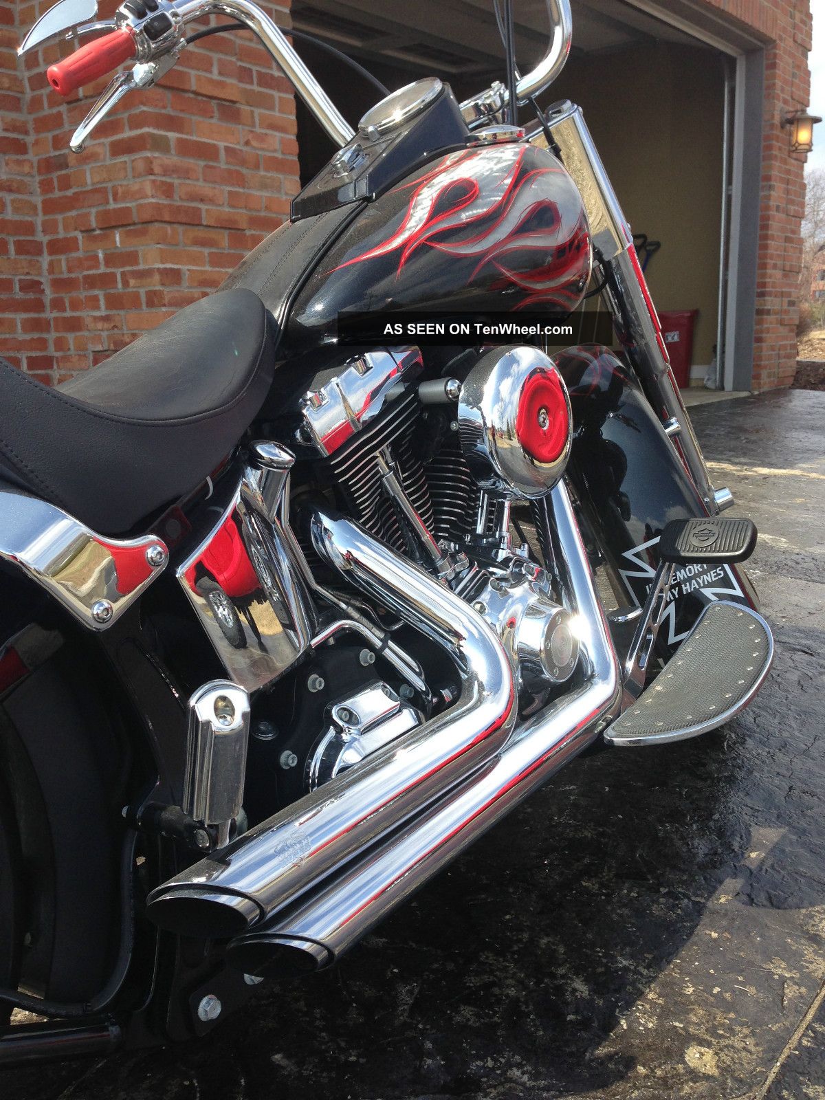 2007 Harley Davidson Softail Custom Heritage Chrome Lowered Cust Paint ...