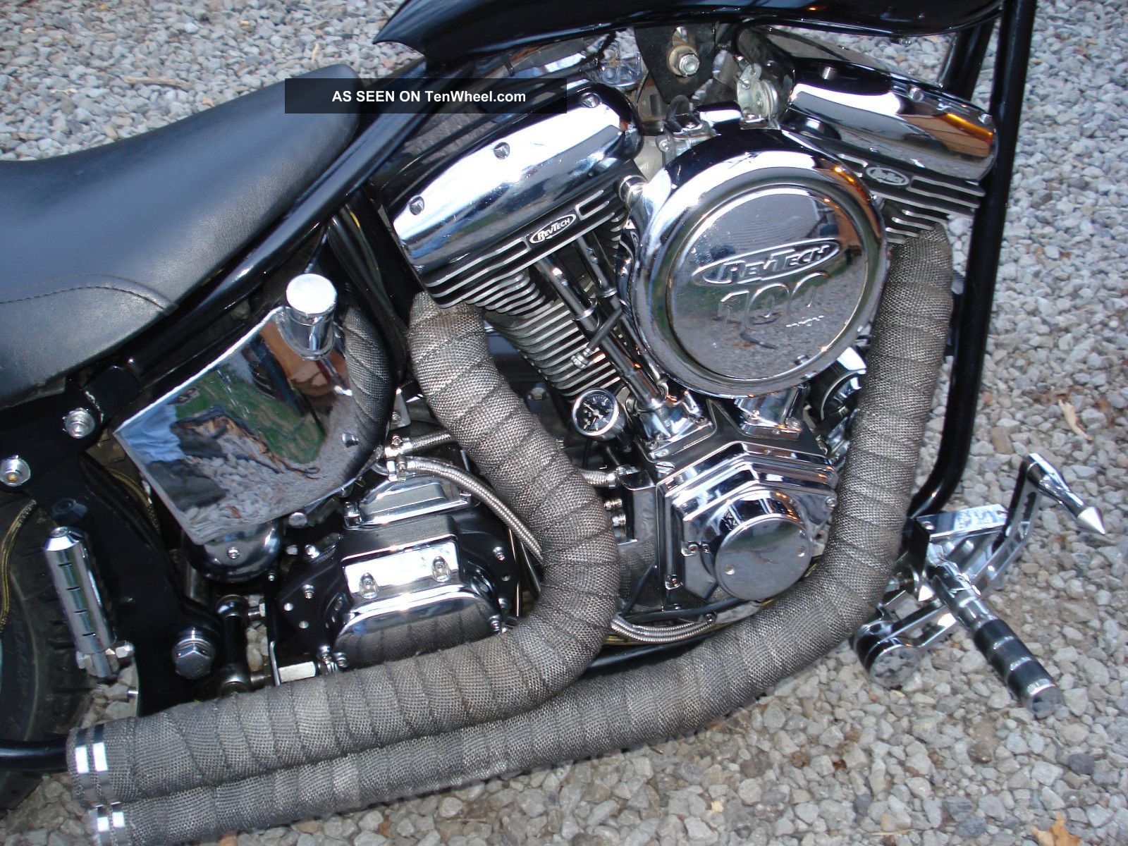 2003 Santee Custom 100in Rev Tech 4x4 6 Speed Softail Chopper