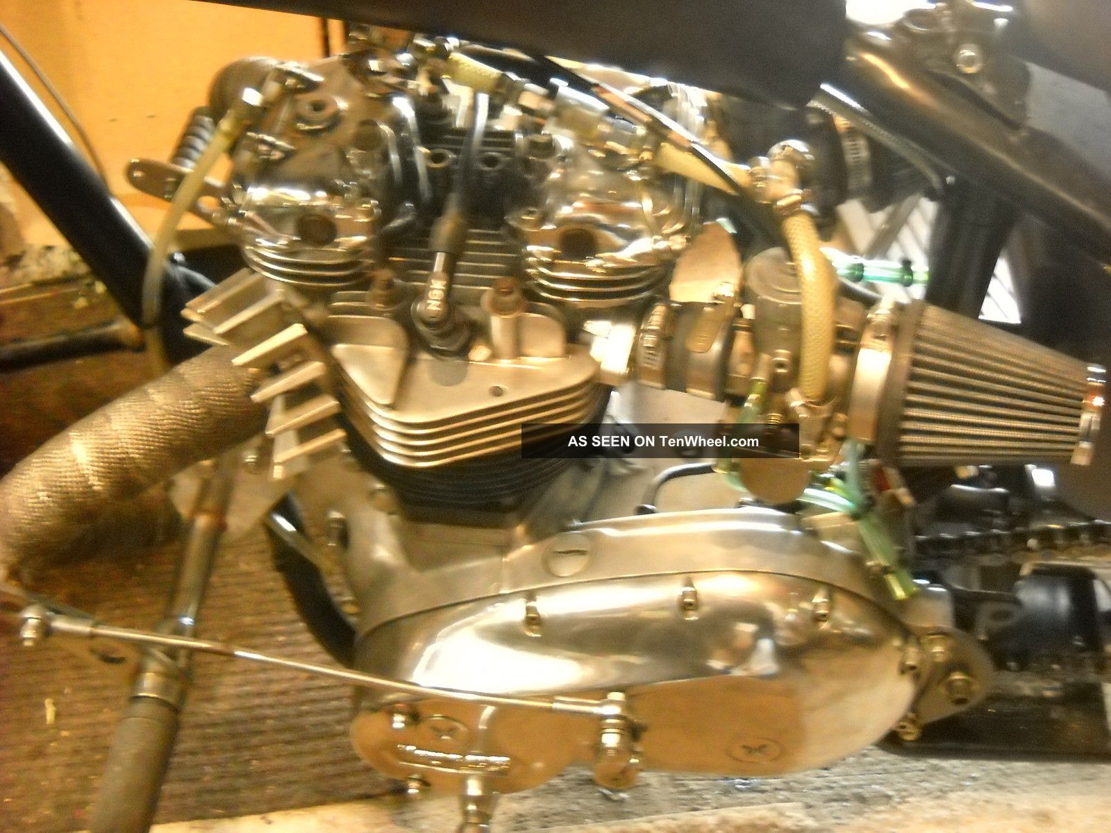 1965 Triumph 750cc 5 Spd Wide Tire Rigid Ratrod Chopper