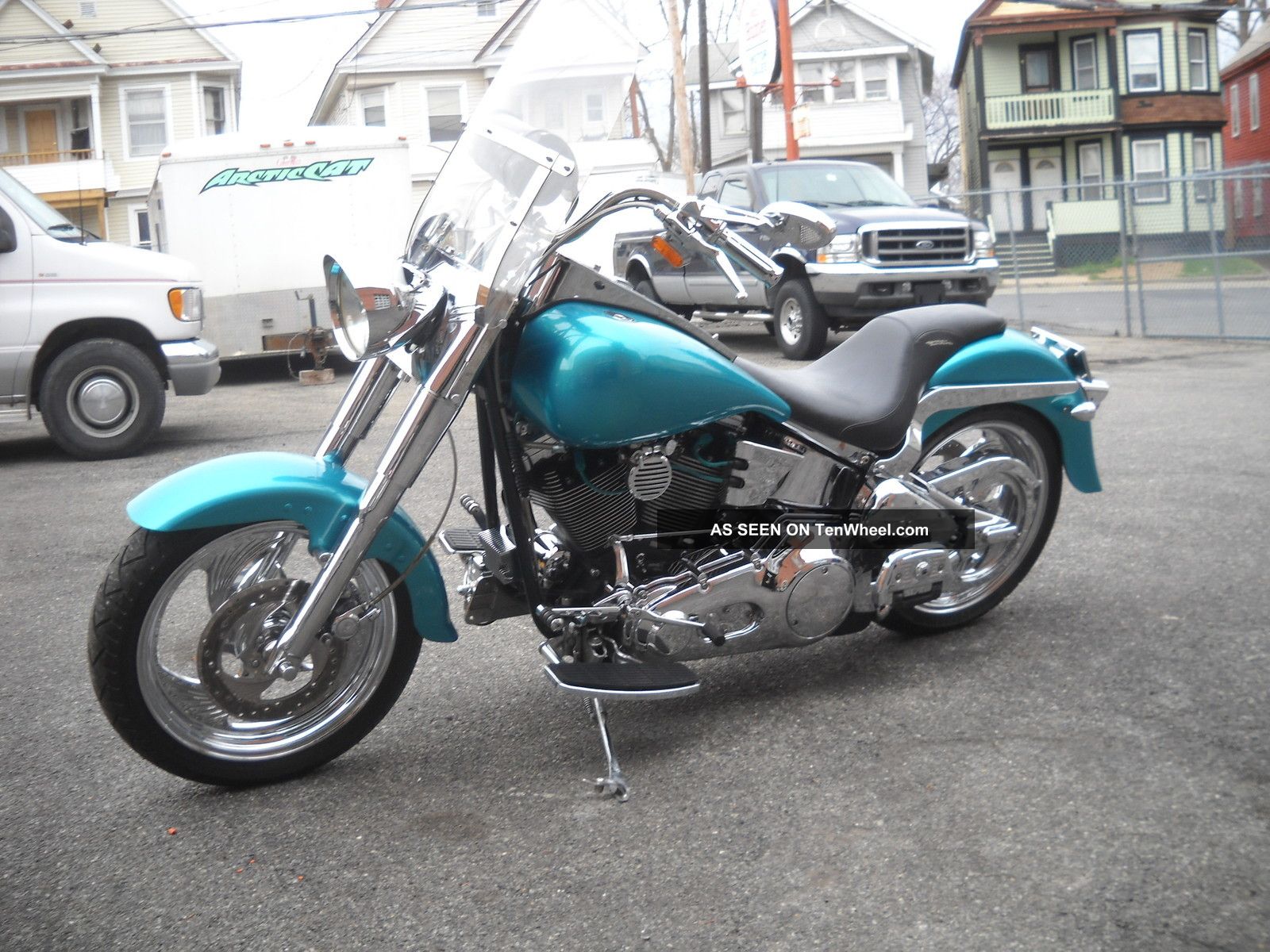 2002 Fatboy Flstf Custom Built Show Bike 100 Inch Revtech, Chrome ...