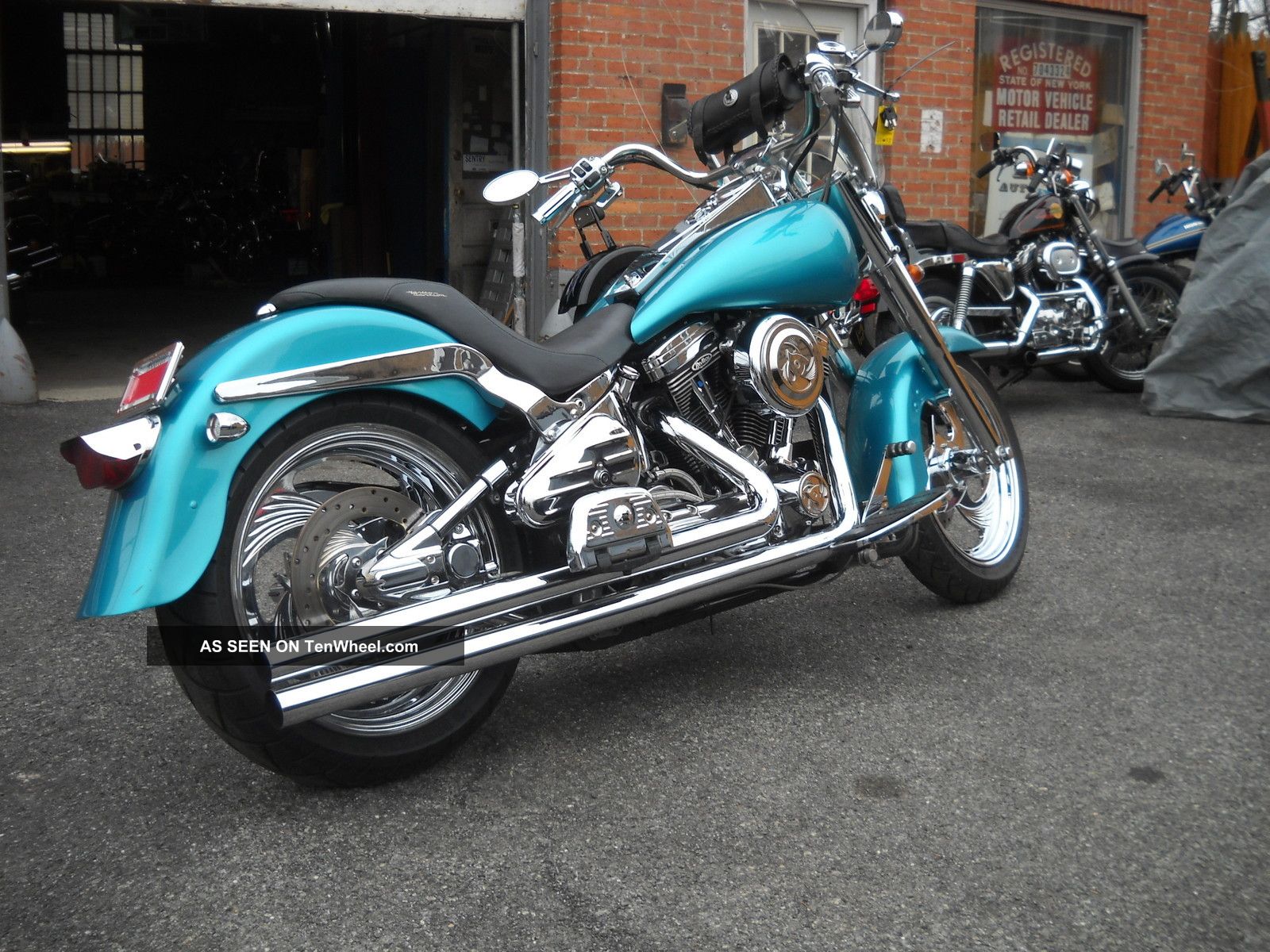 2002 Fatboy Flstf Custom Built Show Bike 100 Inch Revtech, Chrome ...