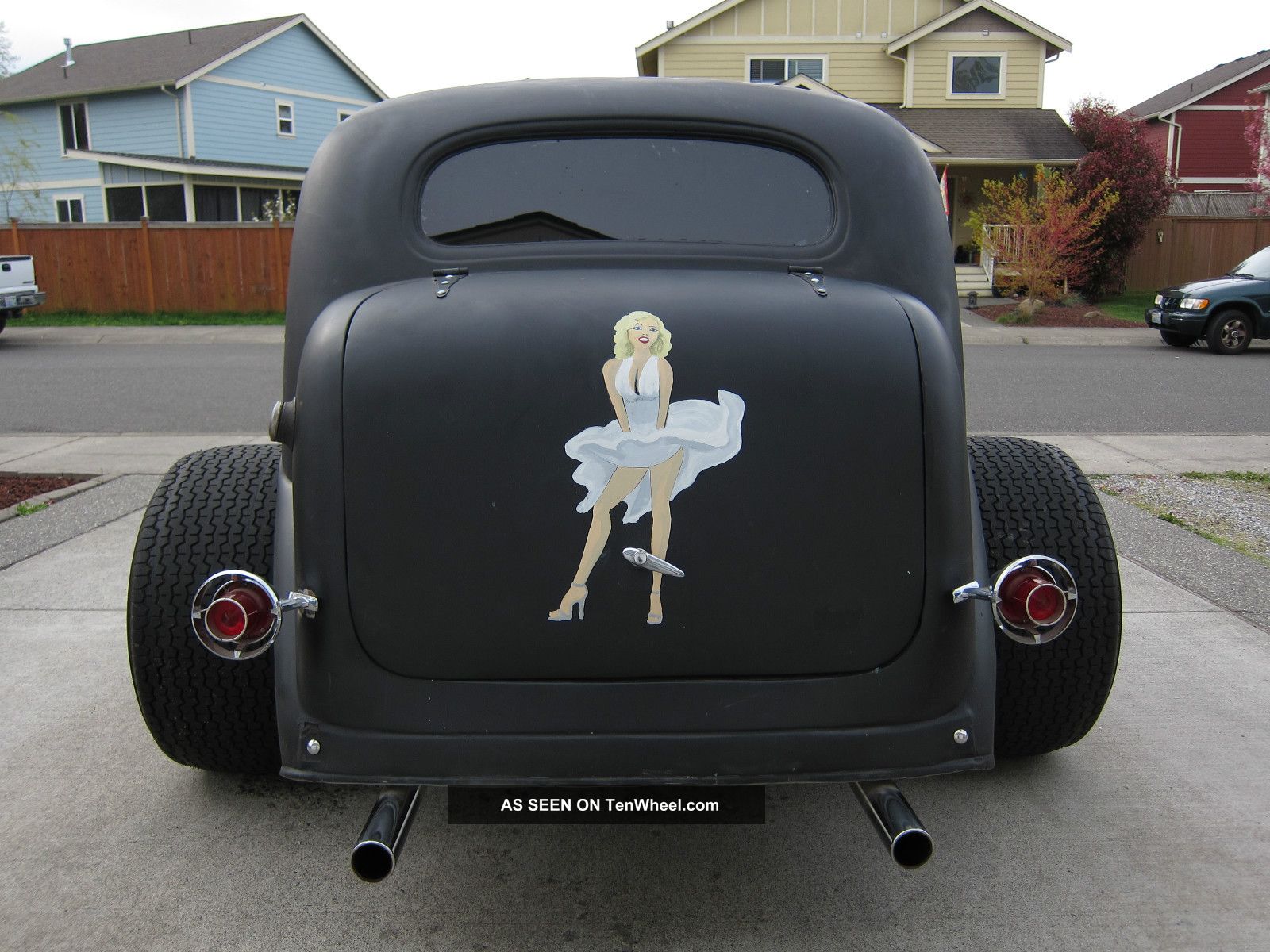 1936 Chevy V8 Suicide Ratrod Fulton Visors Kool Kustom Rat Hotrod 36 ...