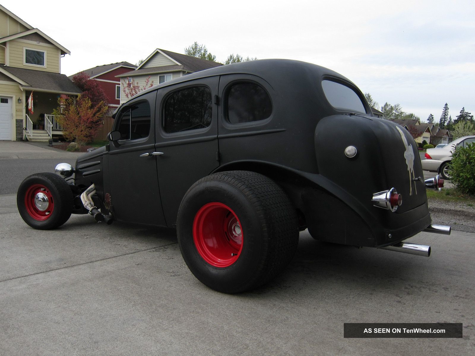 1936 Chevy V8 Suicide Ratrod Fulton Visors Kool Kustom Rat Hotrod 36 - 32 - 37 Px