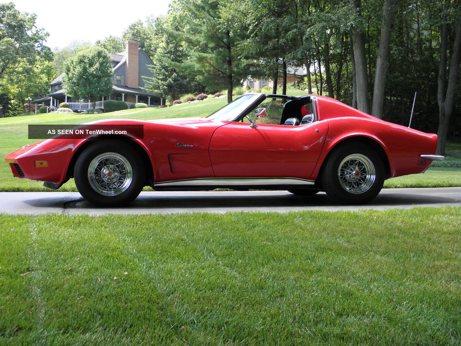 1973 Corvette Red Coupe