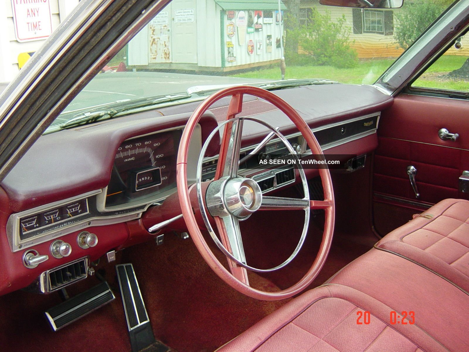 1966 Plymouth Fury Iii Vip Edition 383 Commando V8 Gray With Fender Skirts.