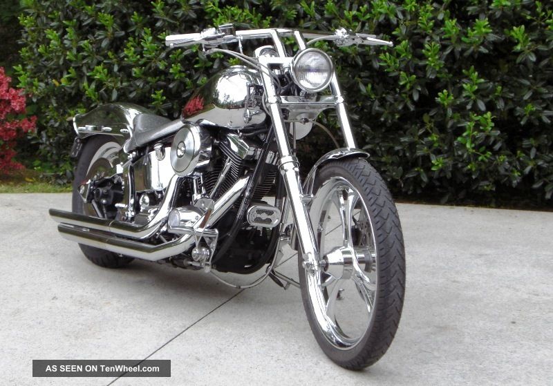 1998 Hd Fxstc Softail Custom Completely Chrome Absolutely Stunning Show ...