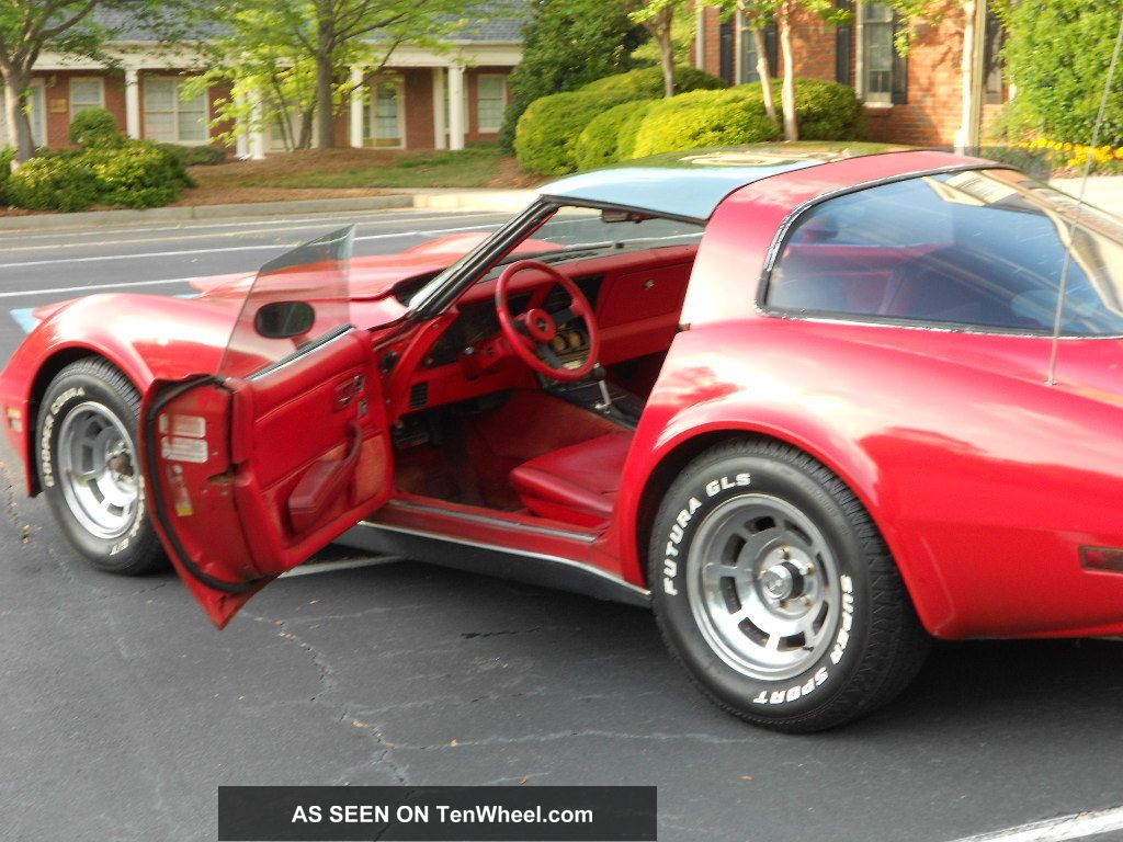 1980 Chevy Corvette, Red On Red, 73k, Title, Project