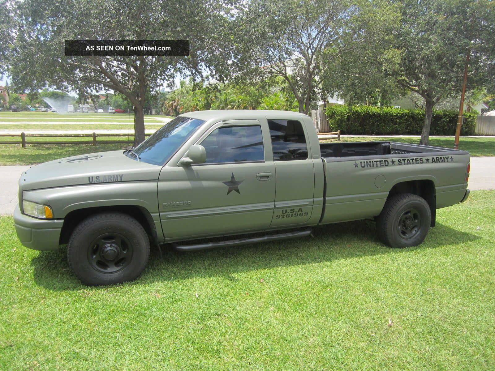 2001 Dodge Ram Slt 2500 4x2 Cummins Diesel Military Style Show Truck ...