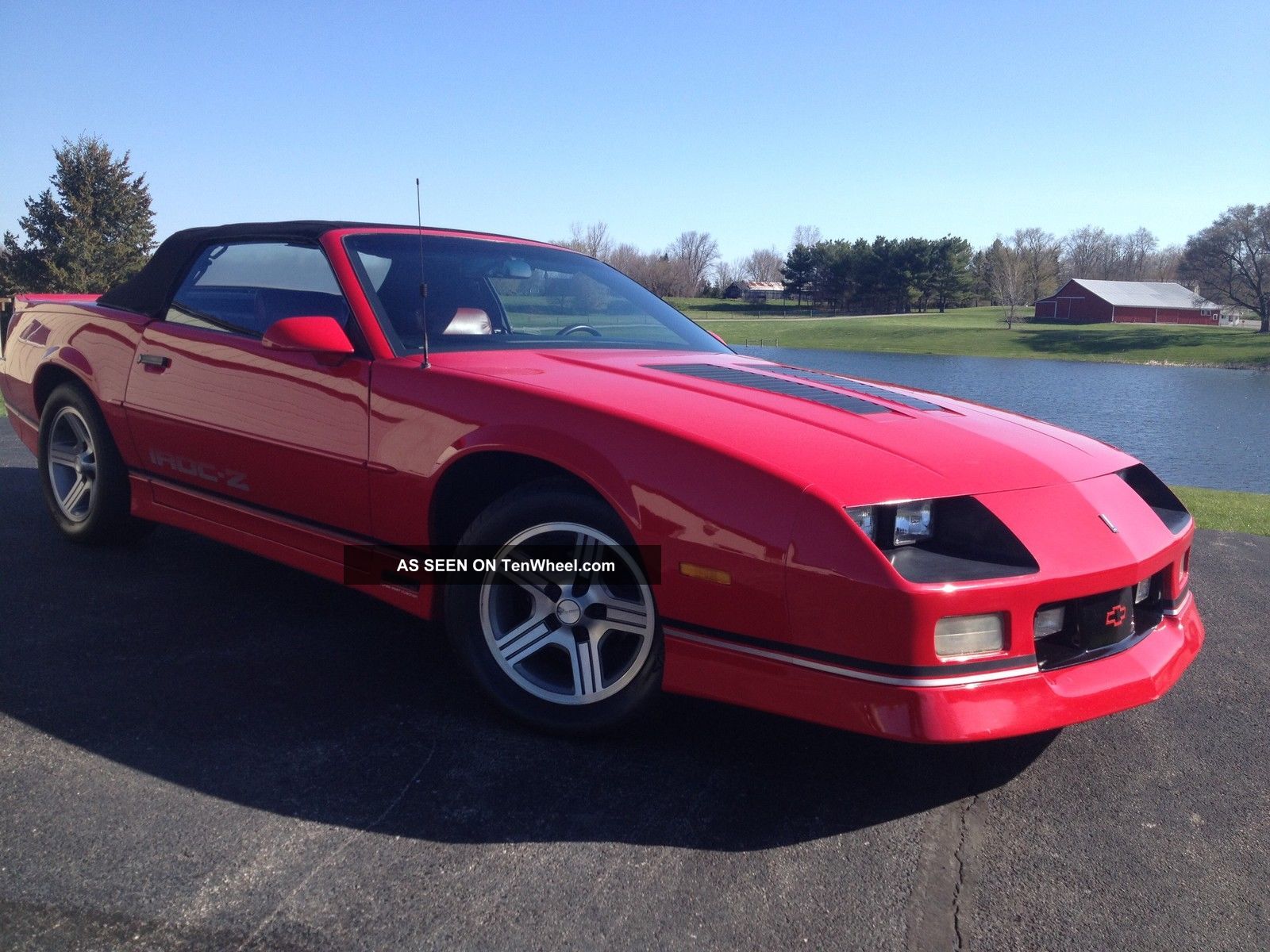 1990 Chevy Iroc Convertible Rare Red