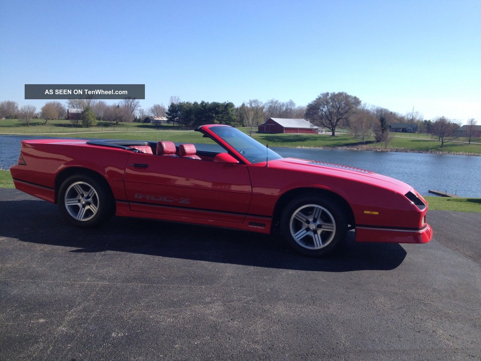 1990 Chevy Iroc Convertible Rare Red