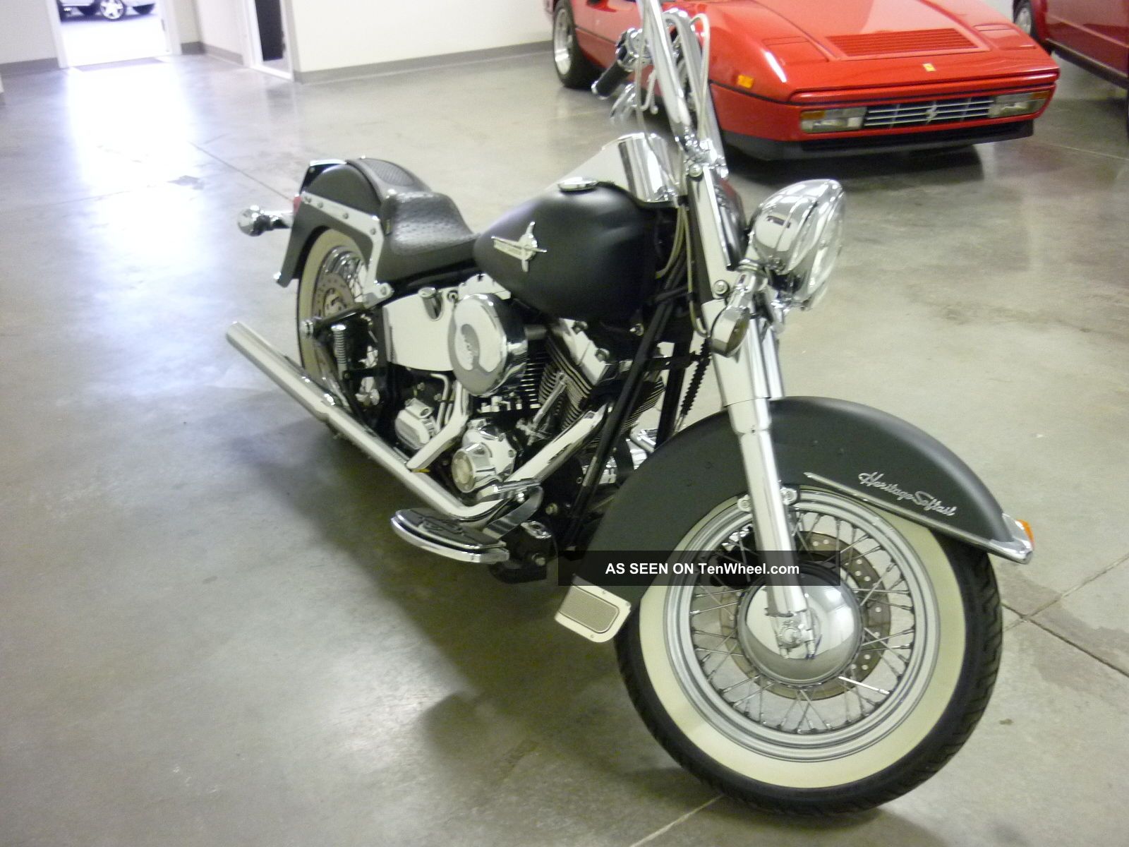 Gorgeous 2008 Harley Davidson Flstc Softail Matte Black Hd