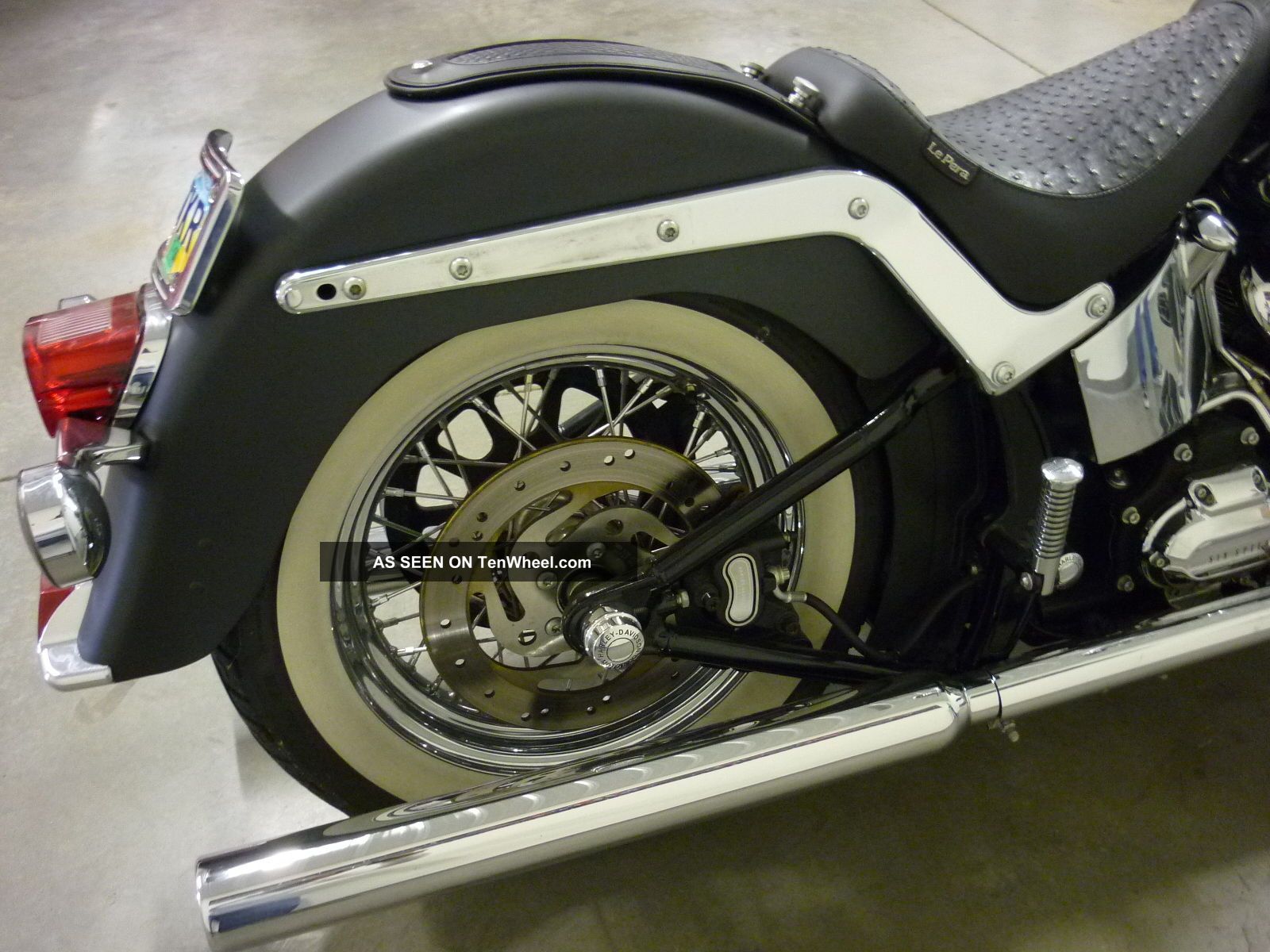 Gorgeous 2008 Harley Davidson Flstc Softail Matte Black Hd